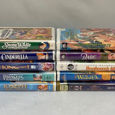 Lot of 10 Disney, Universal and Warner Bros VHS Tapes - #4 ...