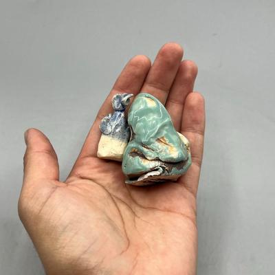 Amateur Artist Sculpted Miniature Clay Figurines Worry Wart & Human ...