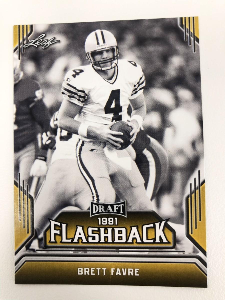 2019 Leaf Gold Draft Flashback #3 Brett Favre Football Card ...