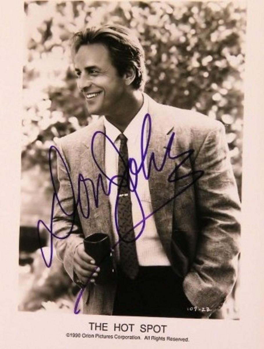 Don Johnson signed promo photo | EstateSales.org