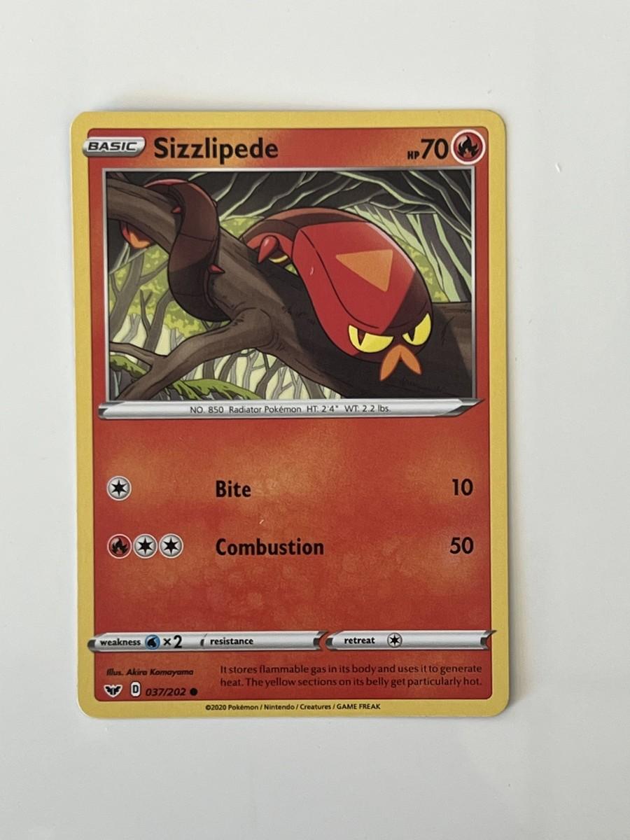 Sizzlipede Pokemon Card Mint Plus | EstateSales.org