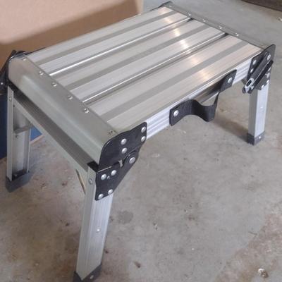 Portable Aluminum Work Stool | EstateSales.org