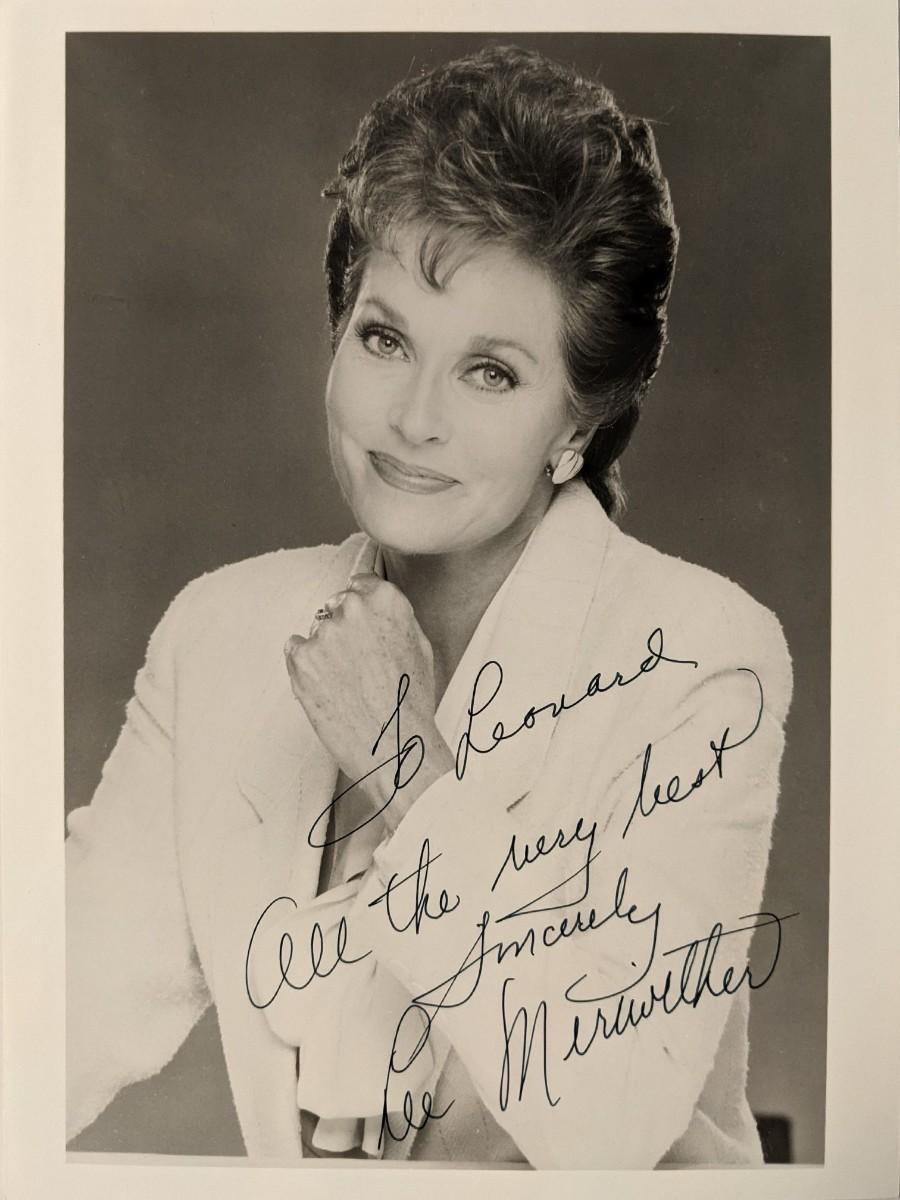 Lee Meriwether signed photo | EstateSales.org