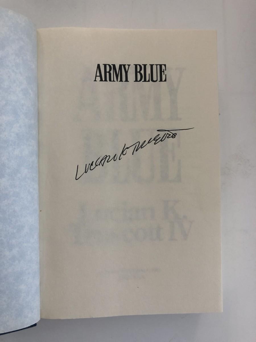 Army Blue Lucian K. Truscott IV signed book | EstateSales.org