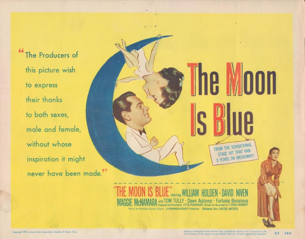 The Moon is Blue set of 8 original 1953 vintage lobby cards. 11x14 ...