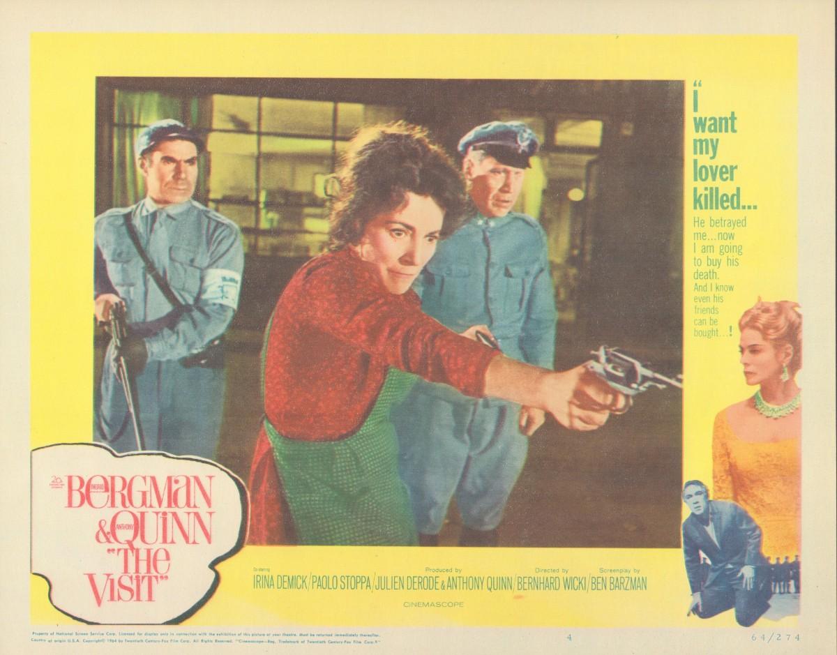 The Visit set of 8 original 1964 vintage lobby cards. 11x14 inches ...
