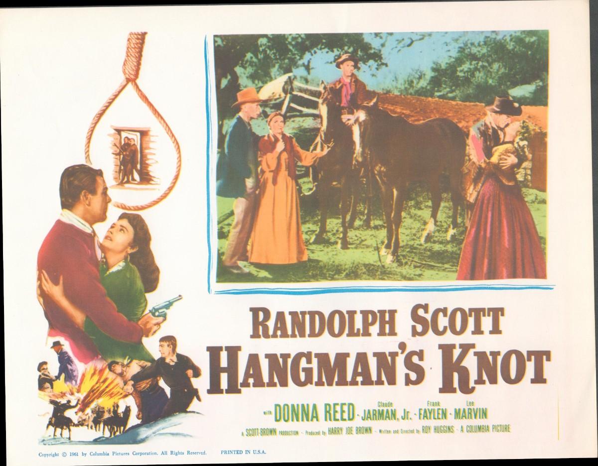 Hangman's Knot set of 8 original 1952 vintage lobby cards. 11x14 inches ...