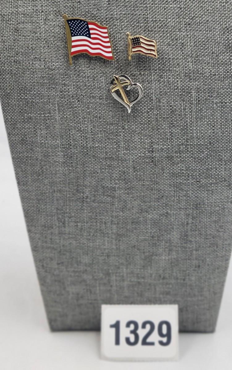 Trio of Lapel Pins | EstateSales.org