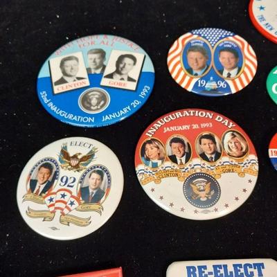 CLINTON & GORE POLITICAL PINS | EstateSales.org