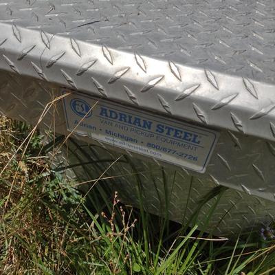 Adrian Steel Diamond Plate Truck Bed Toolbox (No Key) | EstateSales.org