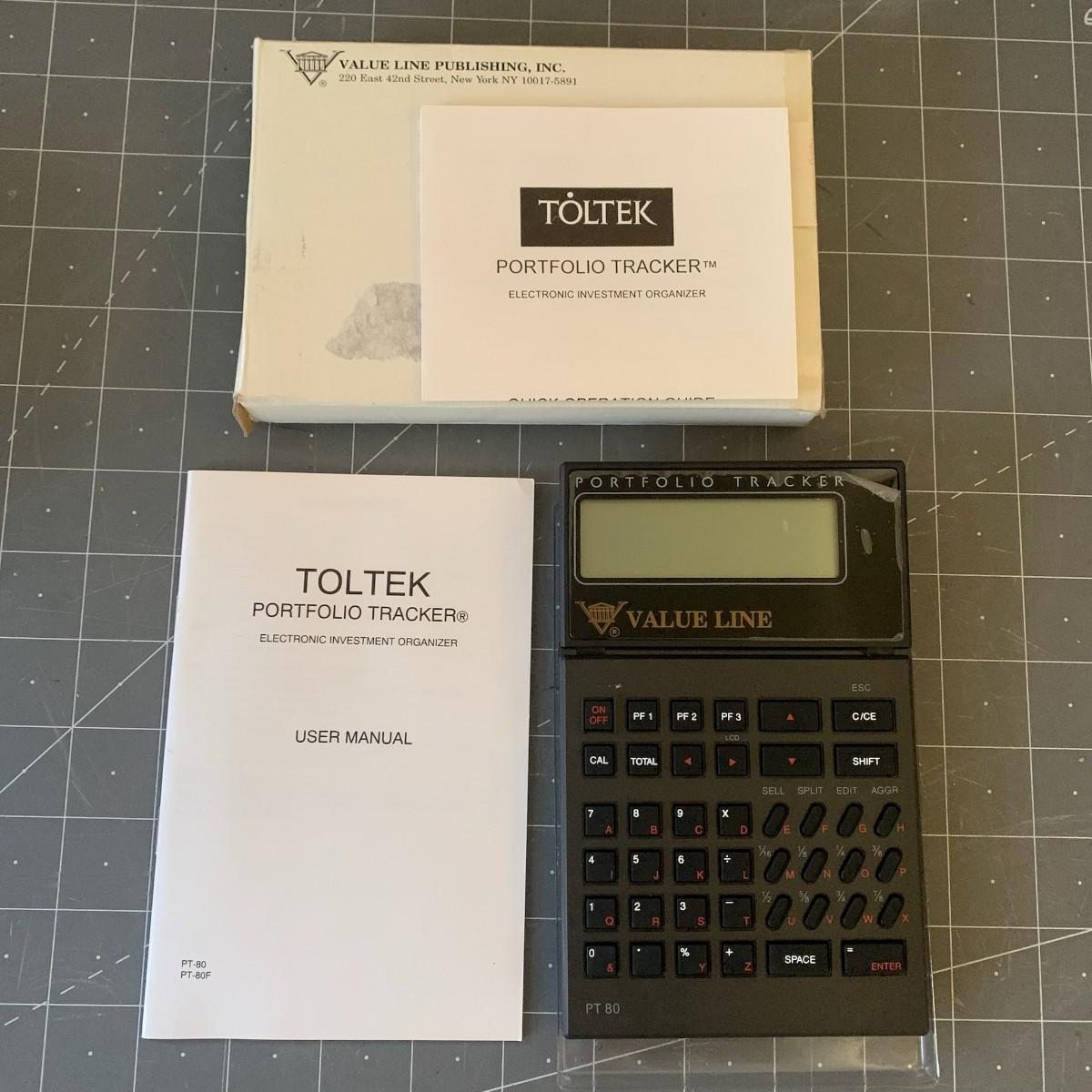 Vintage Toltek Model PT80 Portfolio Tracker Electronic Investment ...