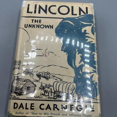 Vintage Lincoln The Unknown Signed Dale Carnegie Abraham Lincoln Book ...