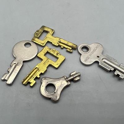 Small Lot of Metal Various Shaped Keys | EstateSales.org