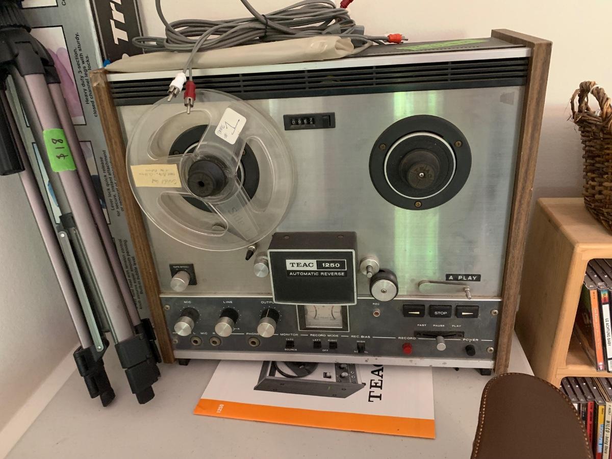 TEAC 1250 reel to reel audio deck, autoreverse | EstateSales.org