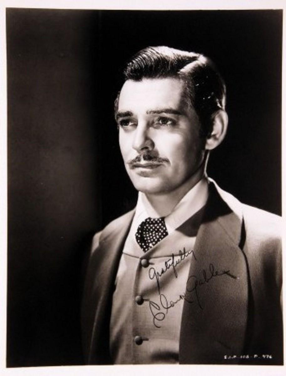 Clark Gable signed portrait photo | EstateSales.org