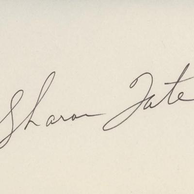 Sharon Tate signature cut. GFA Authenticated | EstateSales.org