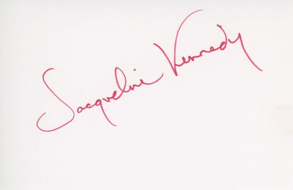 Jacqueline Kennedy signature cut | EstateSales.org