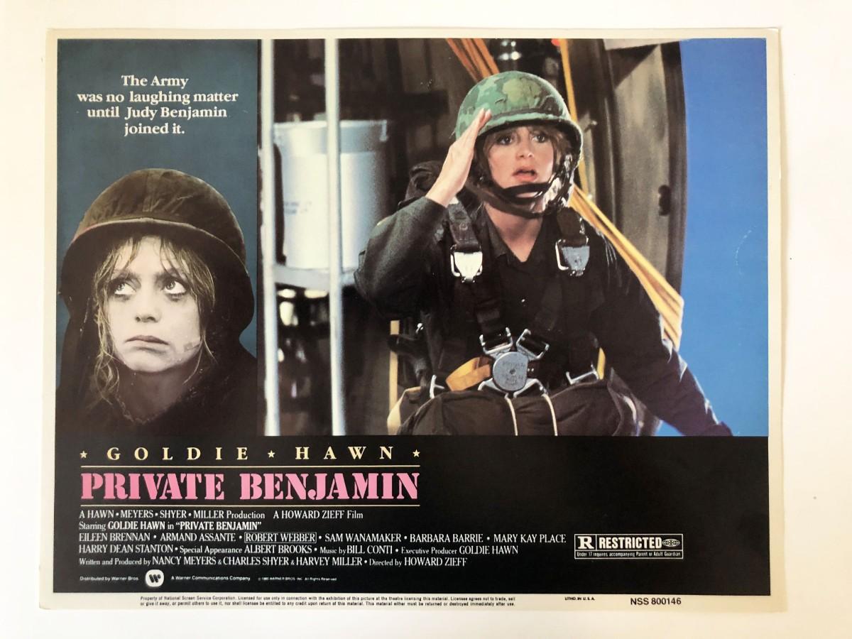 Private Benjamin original 1980 vintage lobby card on heavy card stock ...