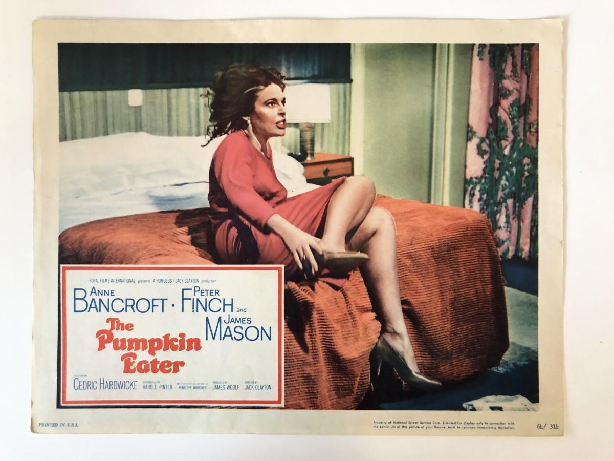 The Pumpkin Eater original 1964 vintage lobby card on heavy card stock. 11x14 inches ...