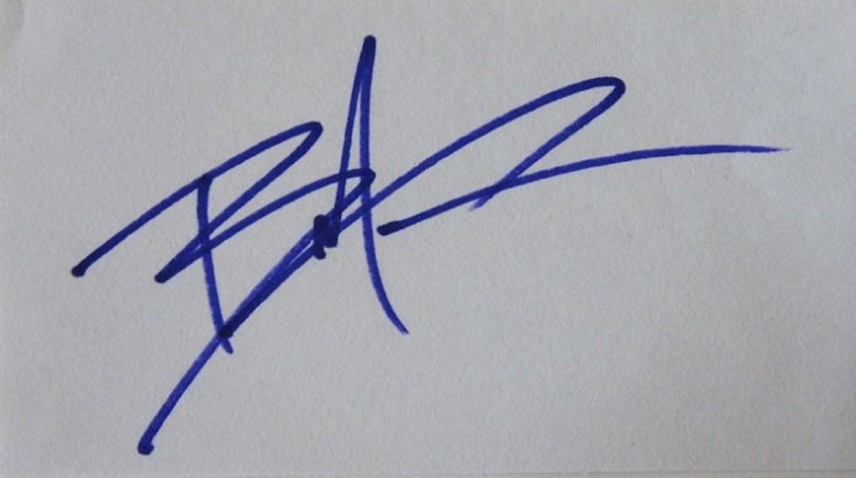Brandon Lee signature slip | EstateSales.org