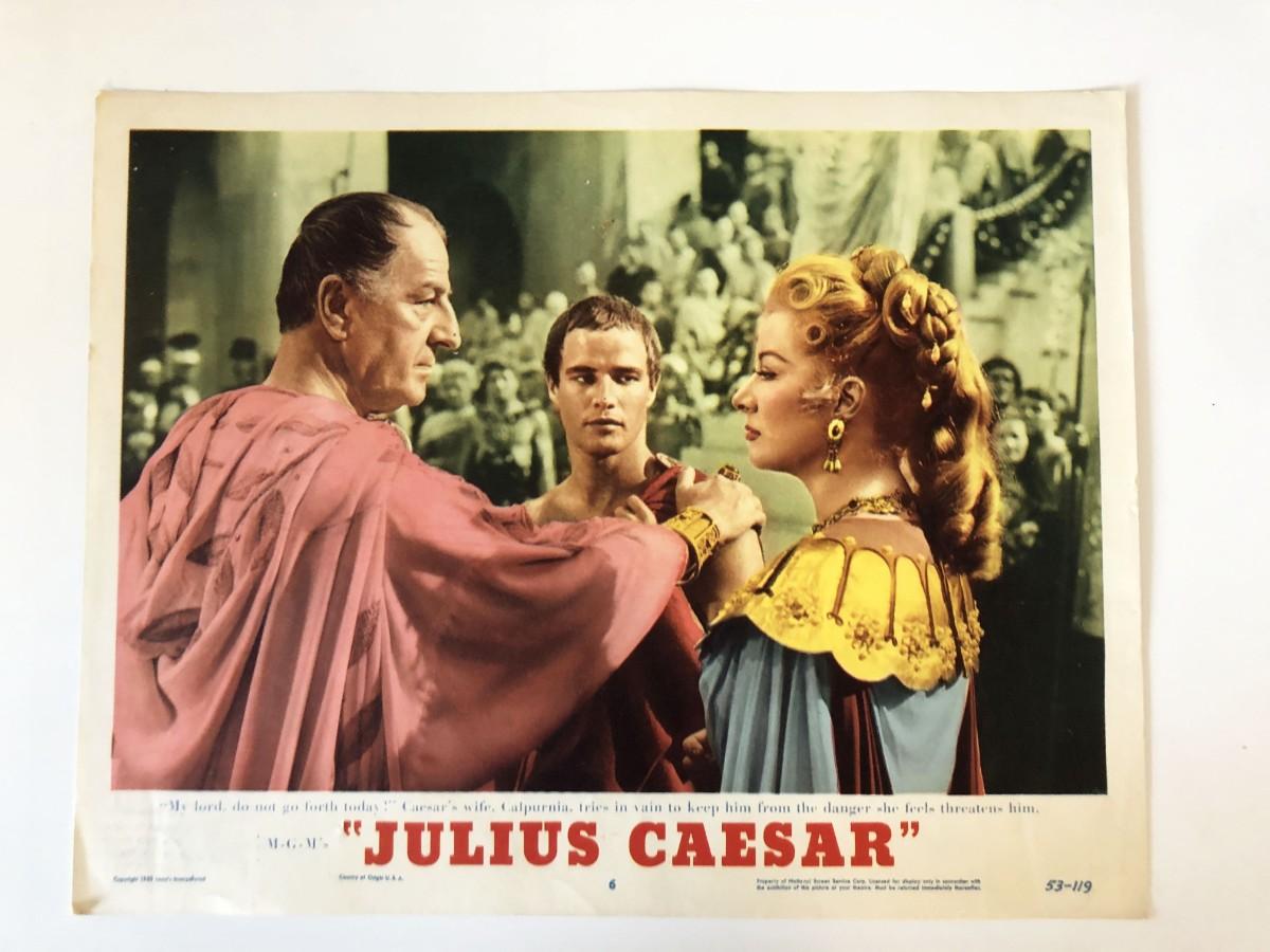 Julius Caesar original 1953 vintage lobby card on heavy card stock ...