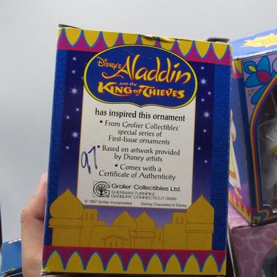 Lot of Disney Christmas Holiday Christmas Tree Ornaments Aladdin, Goofy ...