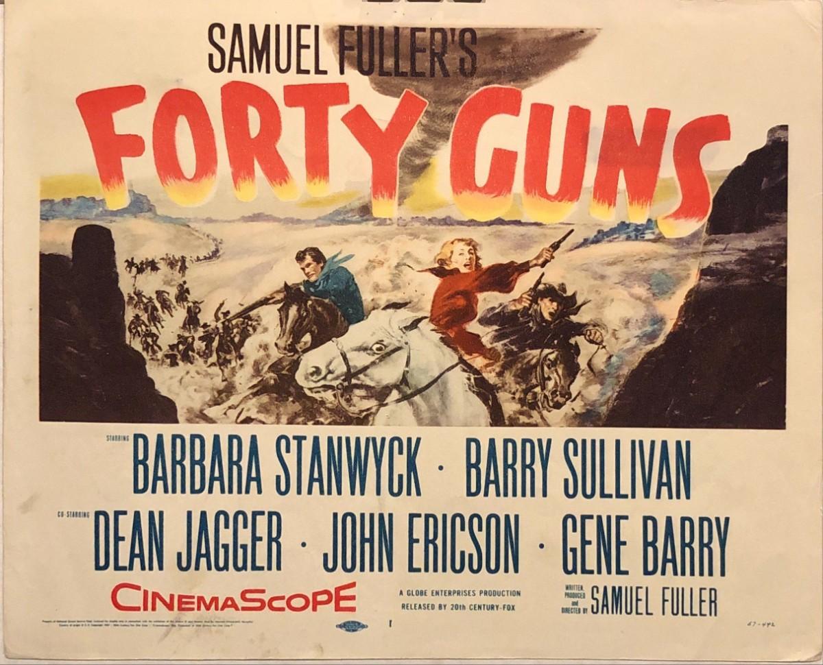 Forty Guns original 1957 vintage lobby card | EstateSales.org