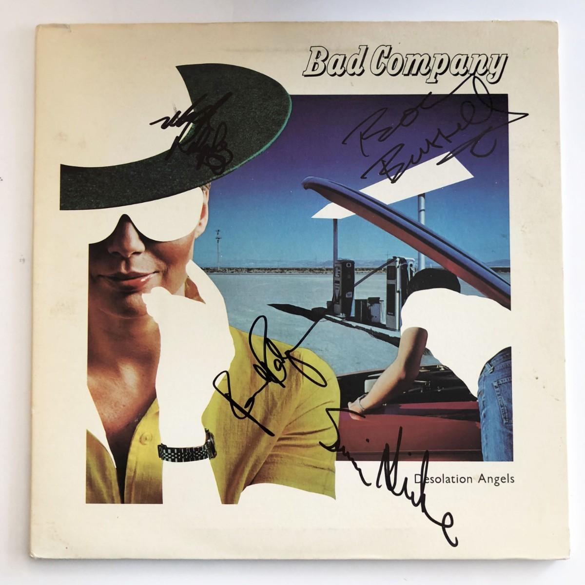 Bad Company Desolation Angels signed album. GFA Authenticated ...