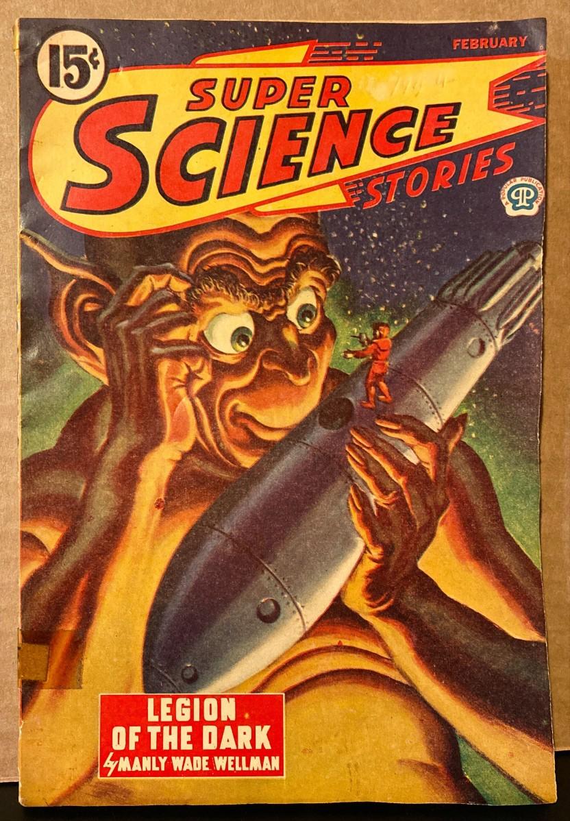 Super Science Stories original February 1944 vintage pulp magazine V.4 ...