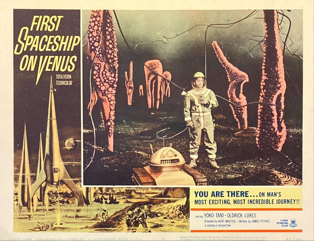 First Spaceship on Venus (The Silent Star) original 1962 vintage lobby ...