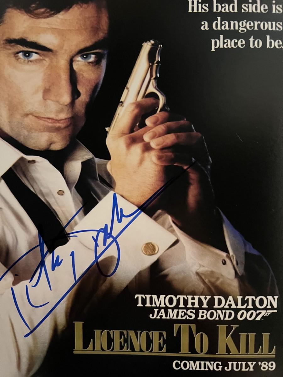 James Bond Timothy Dalton signed photo | EstateSales.org