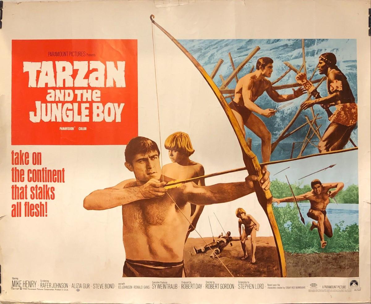 Tarzan and the Jungle Boy 1968 original vintage display sheet ...