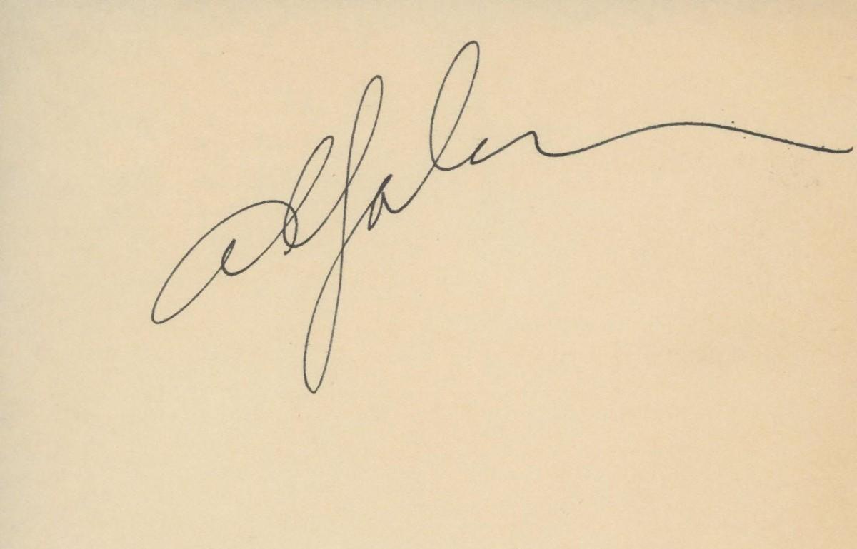 Al Jolson original signature. GFA Authenticated | EstateSales.org