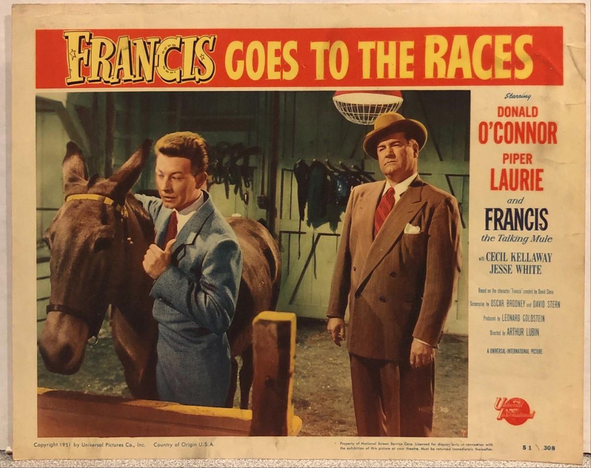 Francis Goes to the Races original 1951 vintage lobby card ...