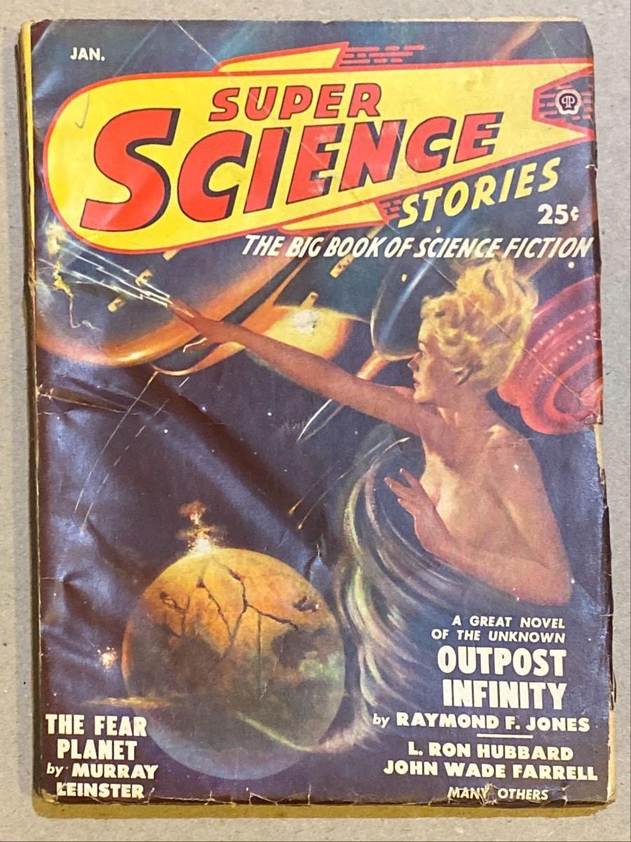 Super Science Stories original January 1950 vintage pulp magazine ...