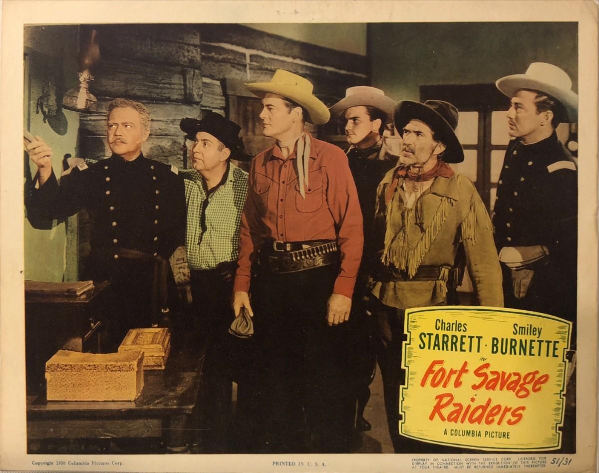Fort Savage Raiders original 1950 vintage lobby card | EstateSales.org
