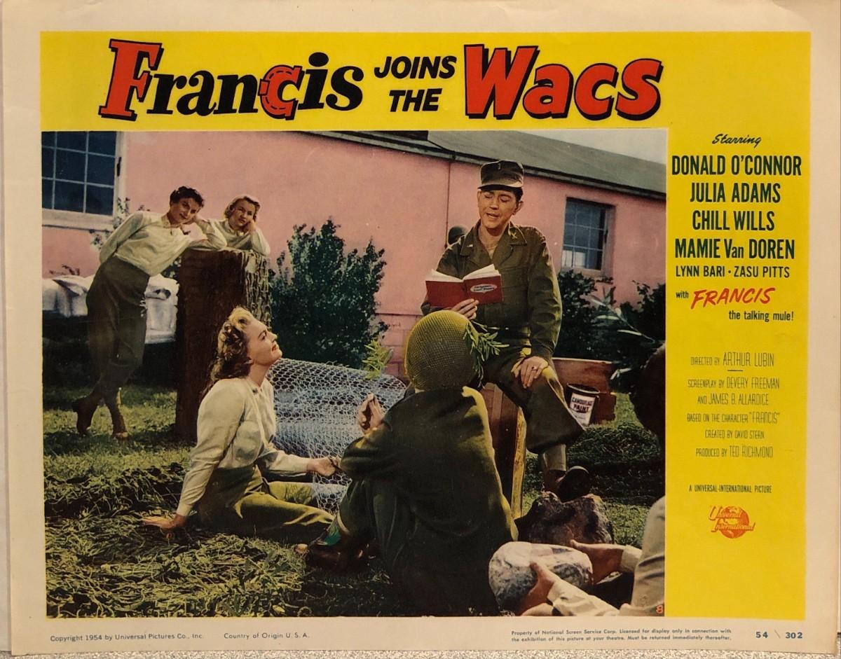 Francis Joins the WACS original 1954 vintage lobby card | EstateSales.org