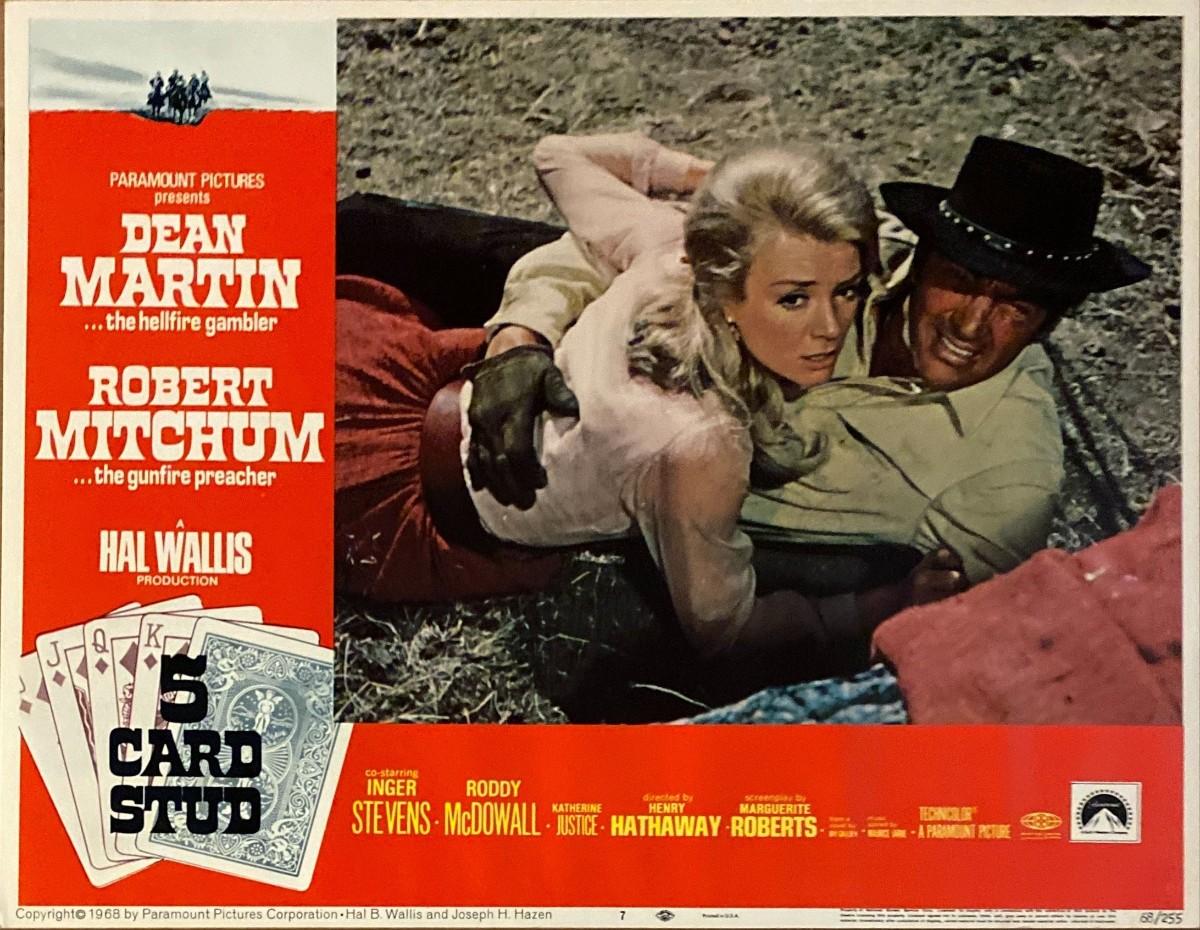 5 Card Stud original 1968 vintage lobby card | EstateSales.org