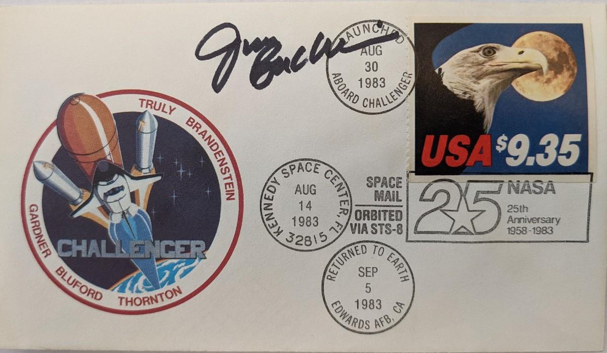 James Buchli Signed NASA 25th Anniversary Challenger First Day Cover ...
