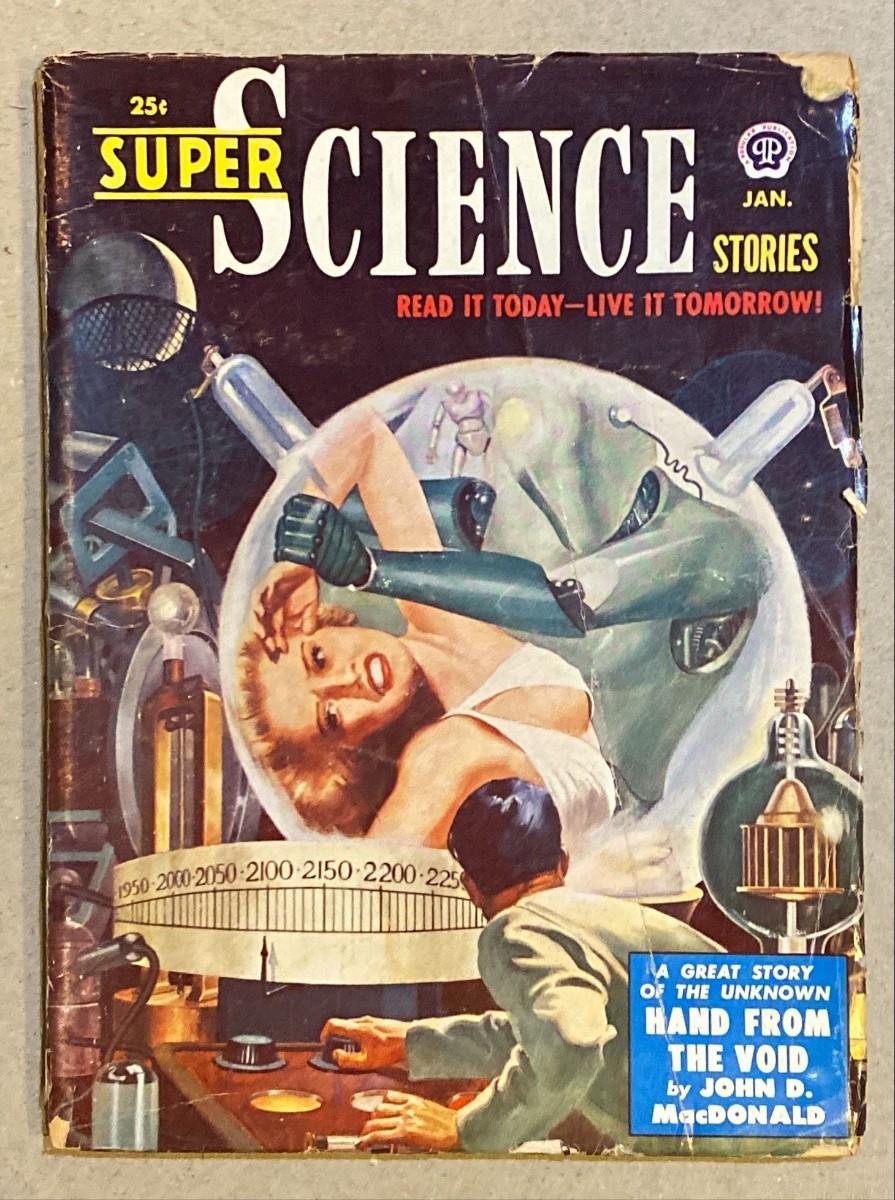 Super Science Stories original January 1951 vintage pulp magazine ...