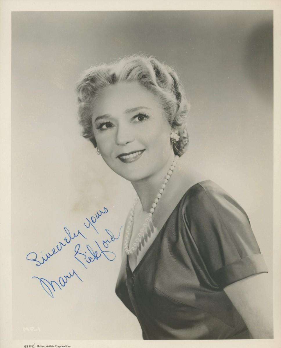 Mary Pickford signed photo. GFA Authenticated | EstateSales.org
