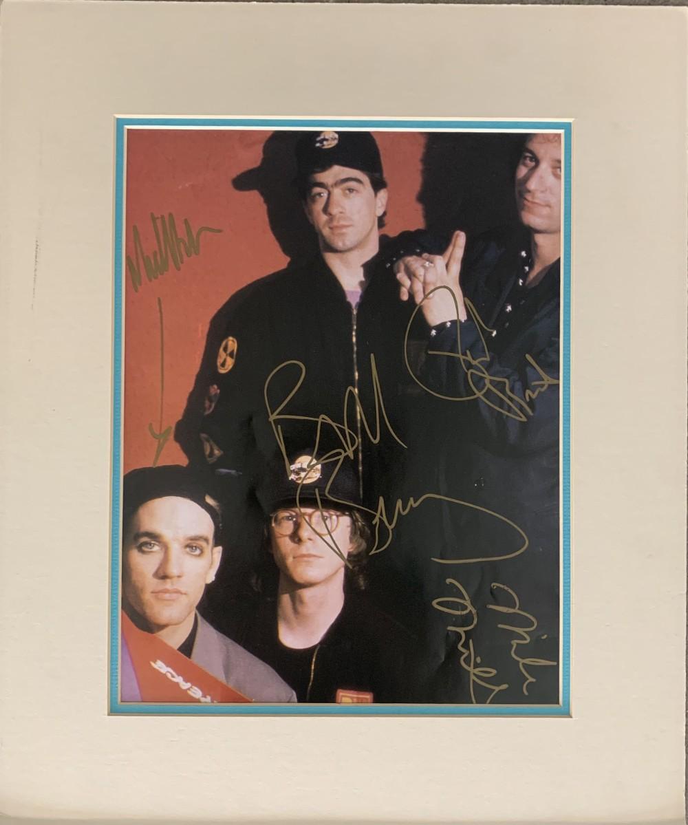 R.E.M. signed photo | EstateSales.org