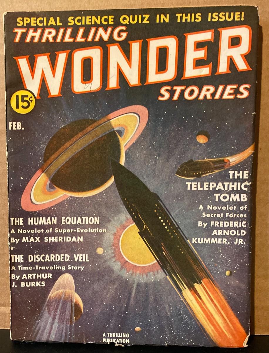 Thrilling Wonder Stories original February 1939 vintage pulp magazine ...