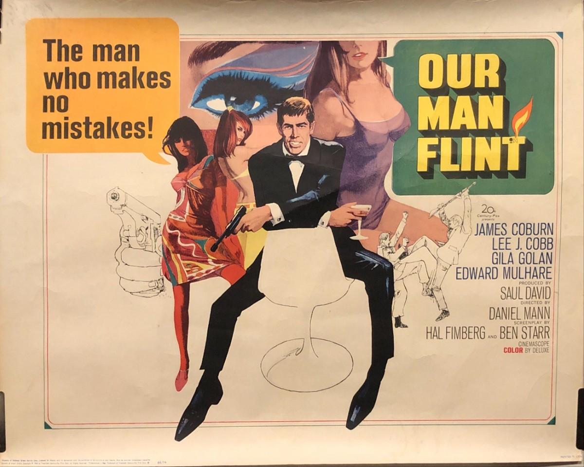 Our Man Flint 1966 original vintage display sheet | EstateSales.org