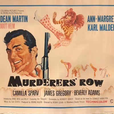Murderers' Row original 1966 vintage display sheet | EstateSales.org