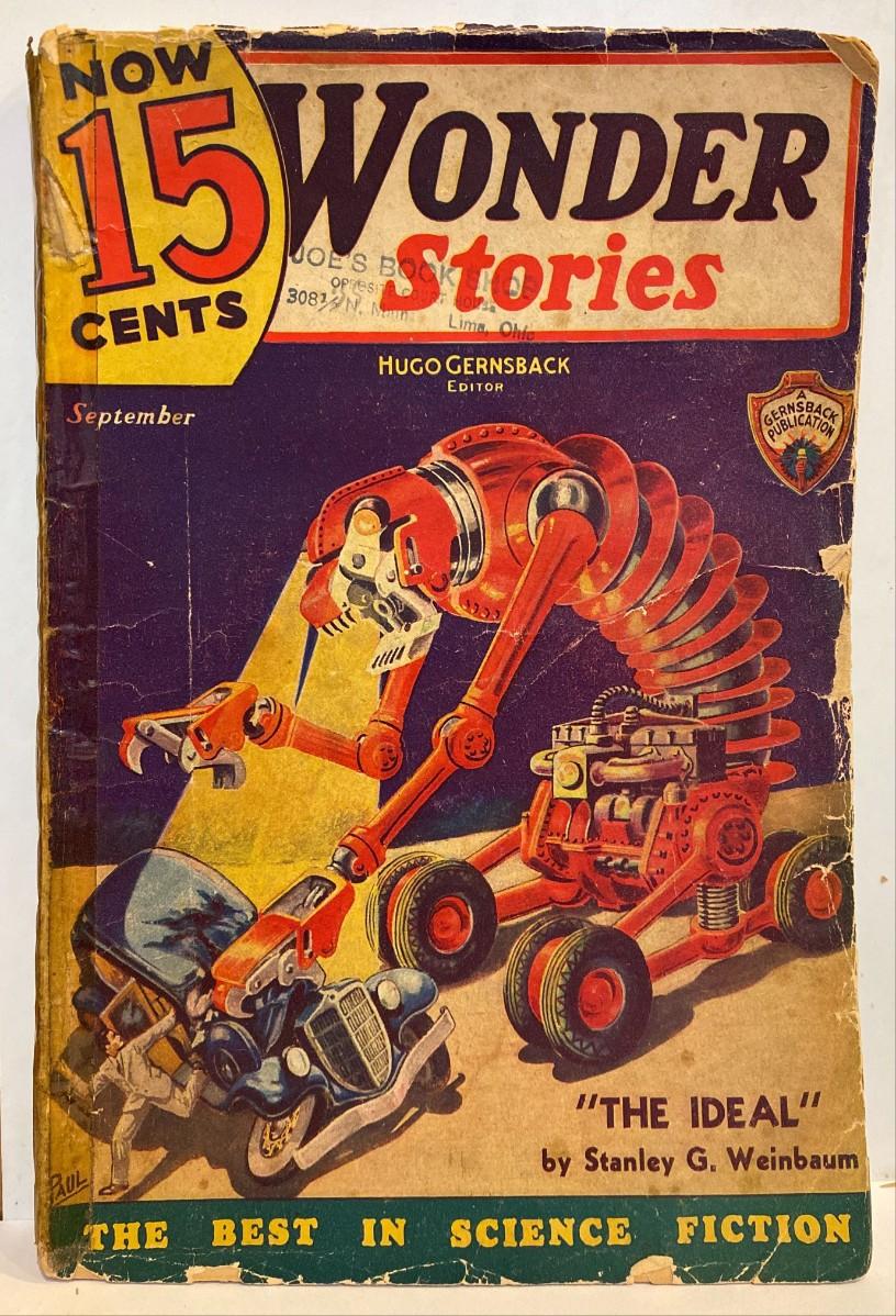 Wonder Stories original September 1935 vintage pulp magazine ...