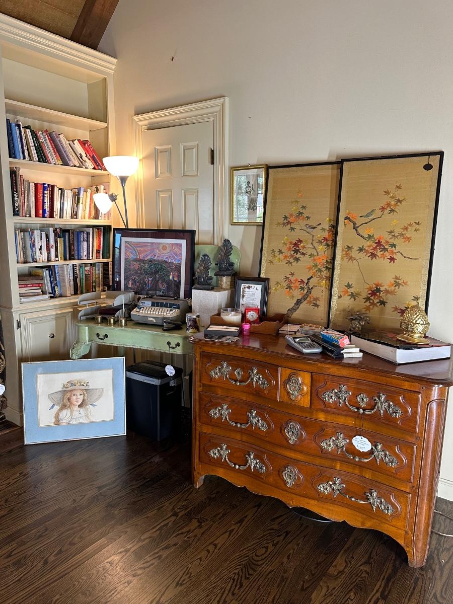 Lot 28: 18th Century French Provincial Commode Table, Books & More ...