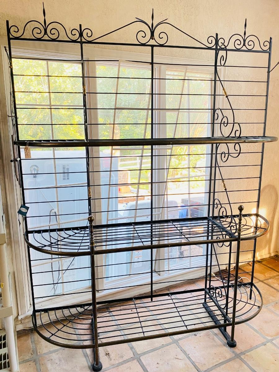 Lot 61: French. Tall Bakers Rack (White House ./ Right Rack ...