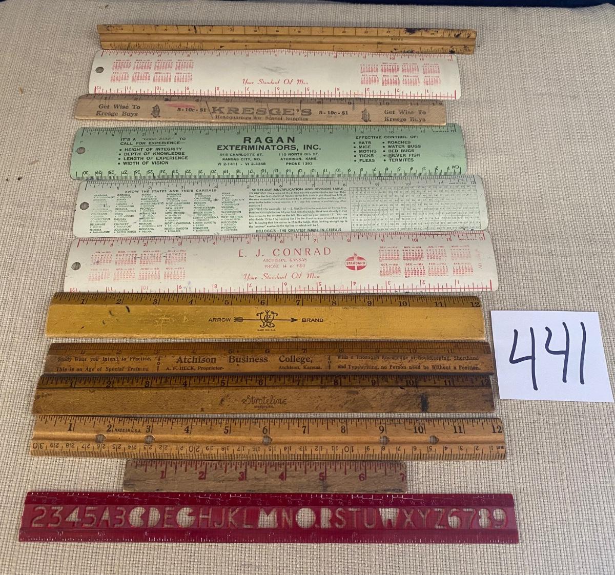 Vintage Advertising Rulers | EstateSales.org