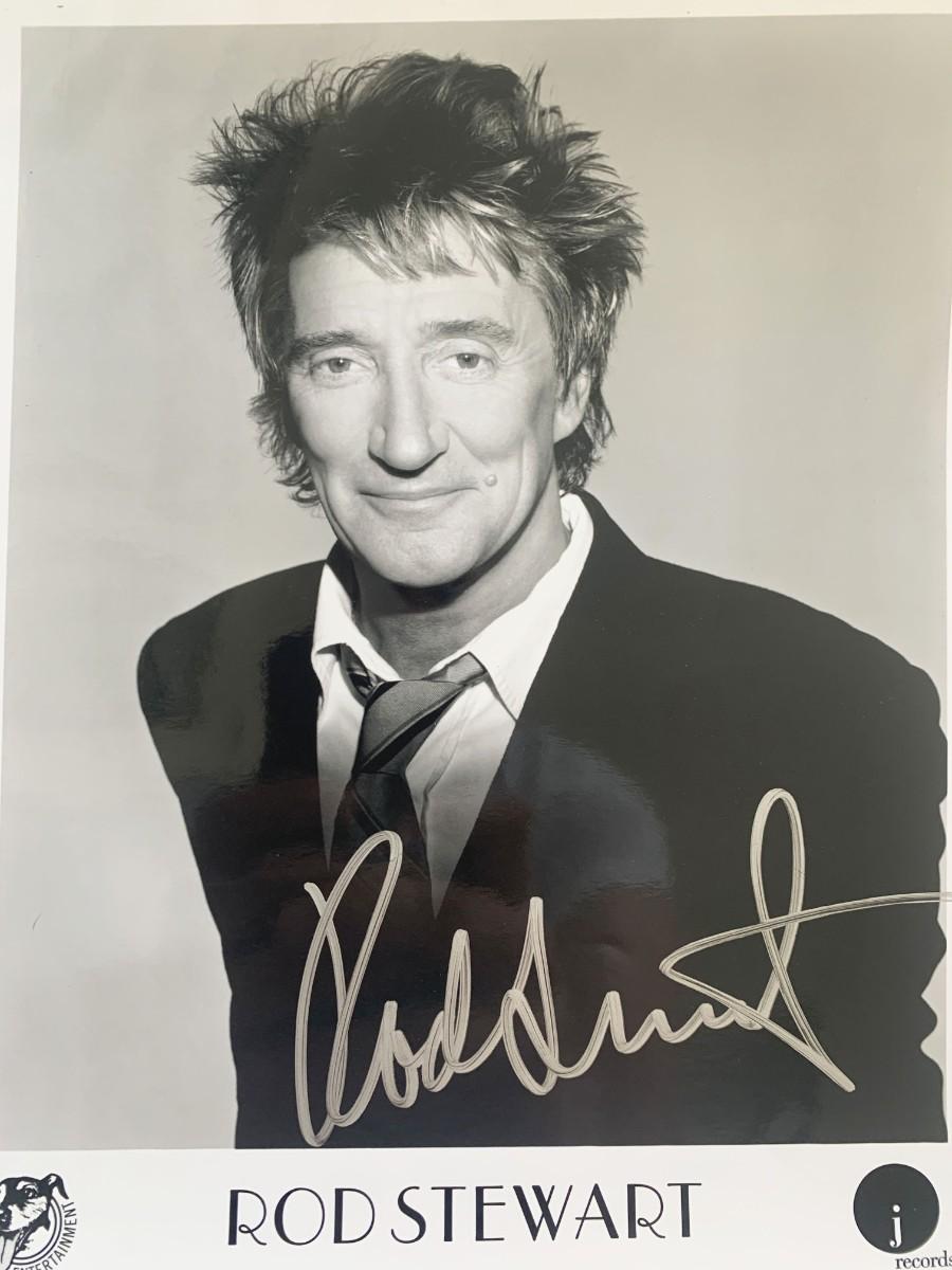 Rod Stewart signed photo | EstateSales.org